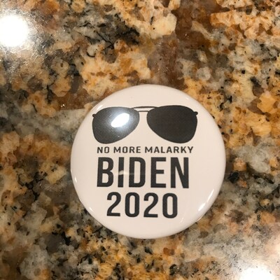 Joe Biden Campaign Button 2024. Aviator no More Malarkey Buttons or ...