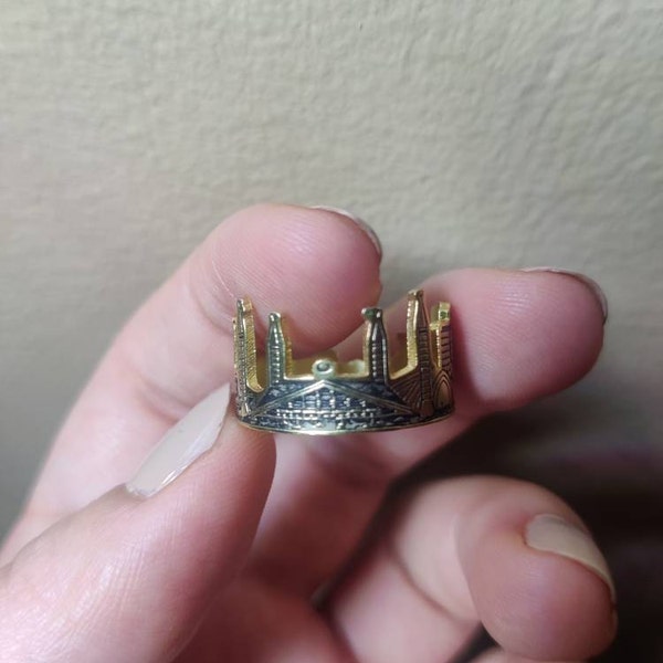 Your City Ring • Any Cityscape Ring • Travel Ring • Custom Silver Ring ...