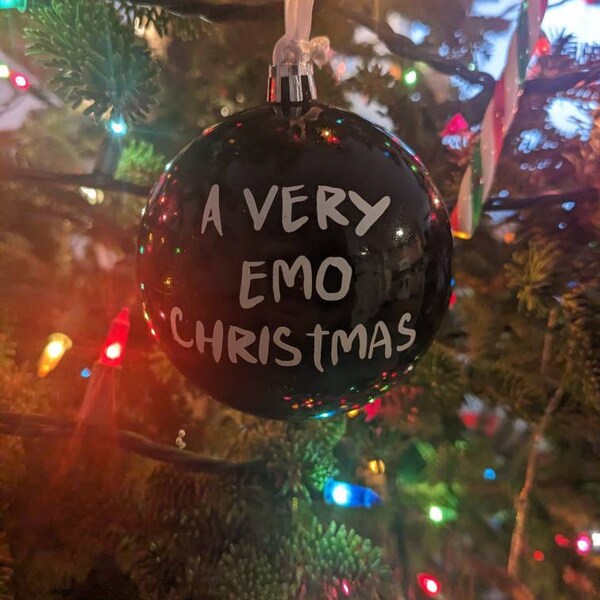 Emo Christmas Ornament - A Very Emo Christmas, Make Christmas Emo Again ...