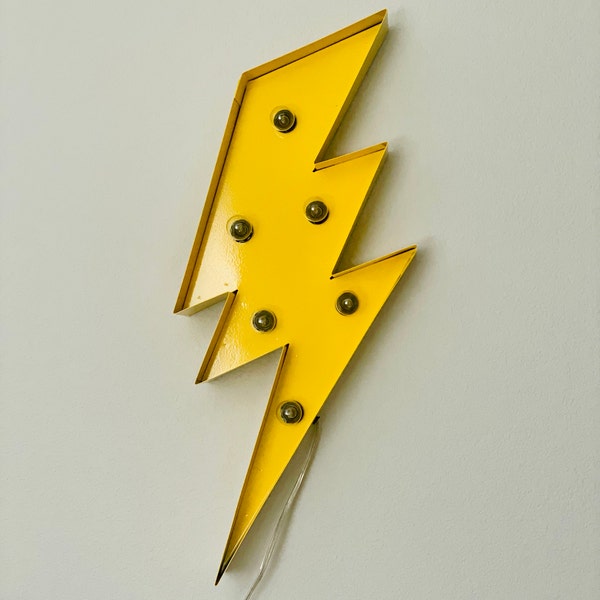 Lightning Bolt Marquee, Light up Sign - Etsy