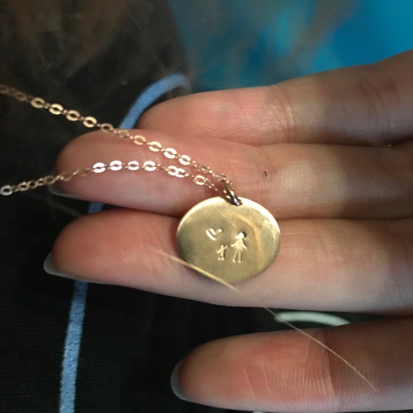 Stick Family Necklace, Personalized Family Necklace, Custom Family ...