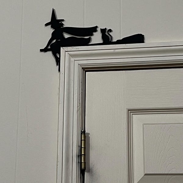 Halloween Door Corner Sign, Witch Halloween Decor, Halloween Witch Sign ...