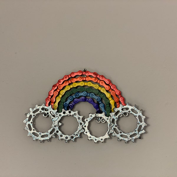 Upcycled Bike Chain: Cross Sculpture Desk/wall Art - Etsy