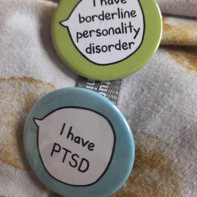 I Have PTSD Pin Badge Button Mental Health Communication Pins - Etsy