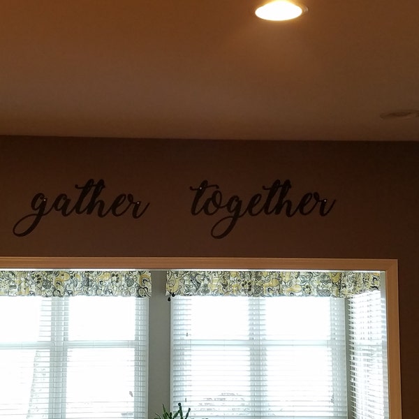 Gather Together Metal Sign | Gather Wall Art | Gather Wall Decor ...