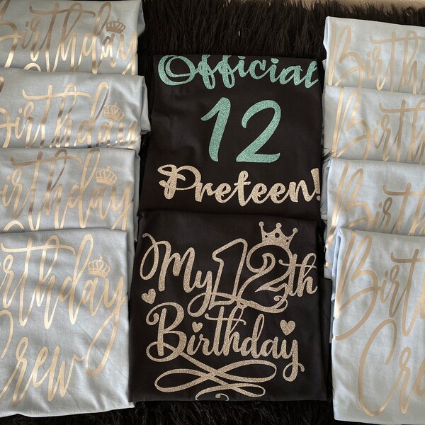 My Twelfth Birthday Svg, Red Twelve, Blue Birthday Squad, 12 Years Old ...