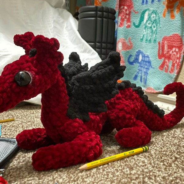 Baby Luck Dragon Crochet Pattern by Crafty Intentions DIGITAL PDF ...