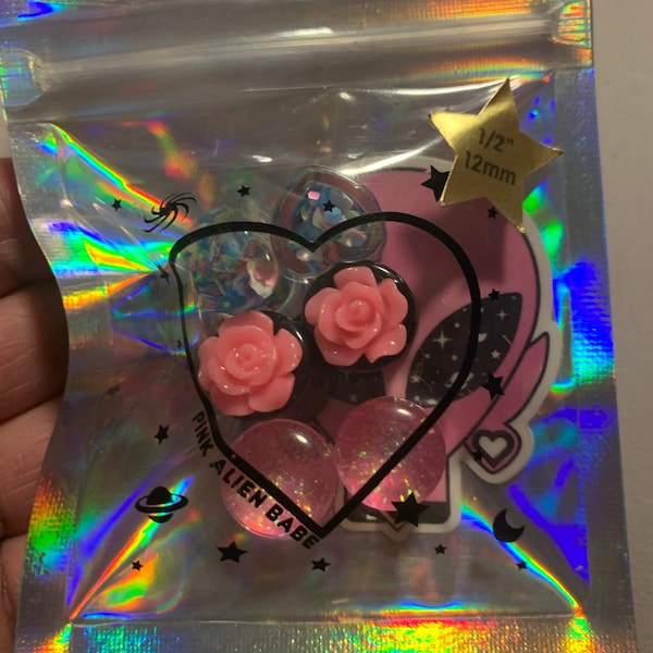 Cady Love Heart Blue Neon Green Pink Glitter Shaped Ear Plugs Gauges ...
