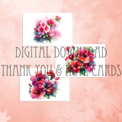 Printable Greeting Card Canva Template Bundle 5x7 4x6 Editable Drag and ...