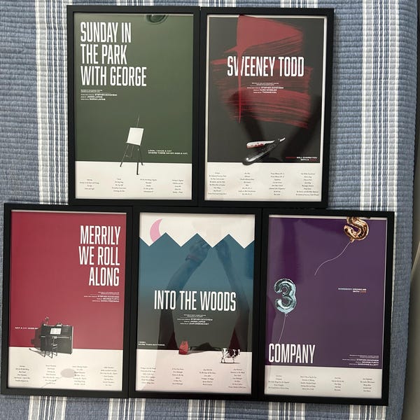 WEST SIDE STORY Vintage Style Poster, Sondheim Broadway Musical Poster ...