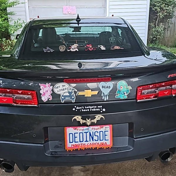 Car Tramp Stamp Bat Decal Sticker- Y2K Car Window Laptop Water Bottle ...