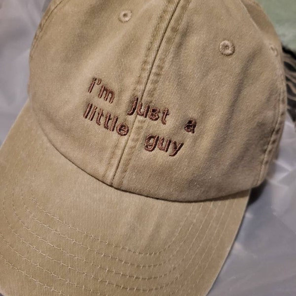 Personalised Vintage Cap - Custom Embroidered Unisex Cotton Dad Hat With Personalized Text - One ...