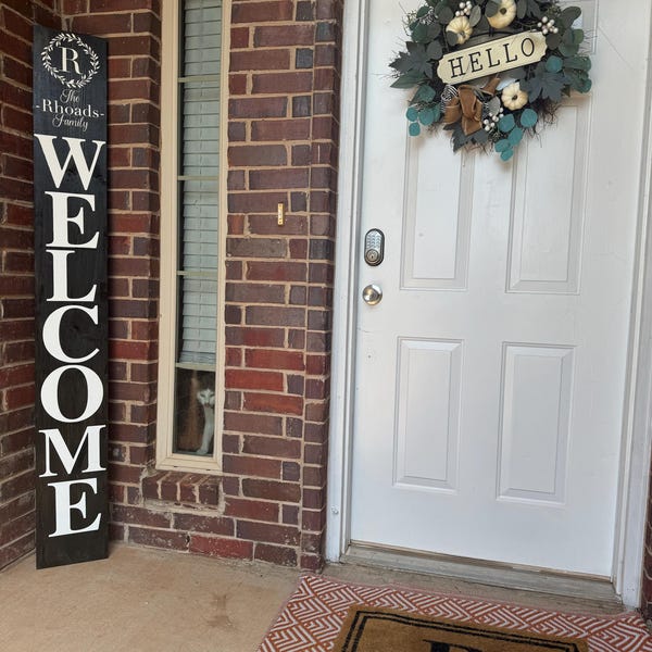 6ft Welcome Front Porch Sign - Etsy
