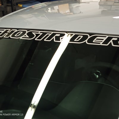 Custom Text Front Bumper Vinyl Decal Fits Dodge Challenger Sxt - Etsy