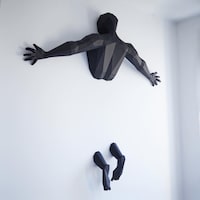 Falling Man Papercraft Sculpture, Printable 3D Puzzle, Papercraft Pdf ...