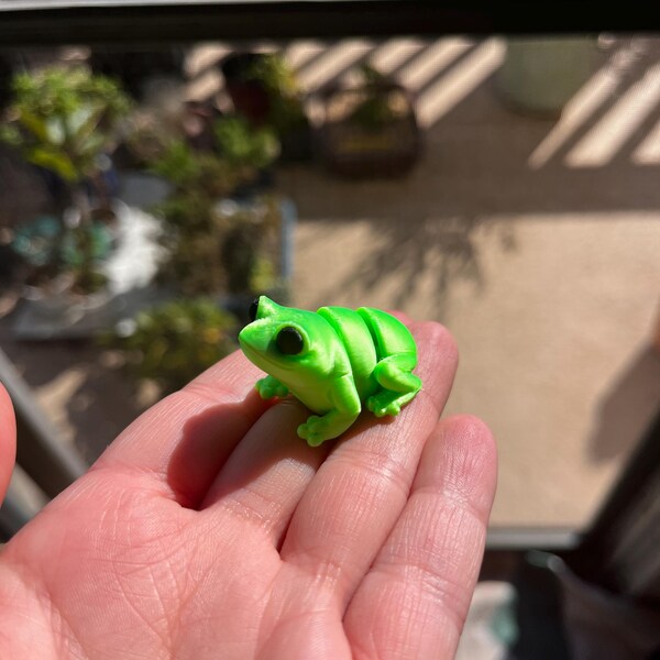 Fidget Frog Fidget Toy, Articulated Sensory Toy, Tiny Frogs, Flexible ...