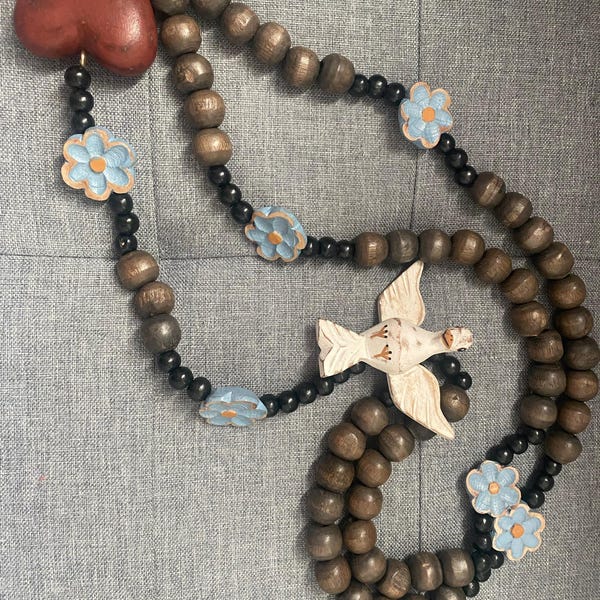 Holy Spirit of God 7 1/2” Wall Trinity Dove Statue - Wall Plaque - Wood ...