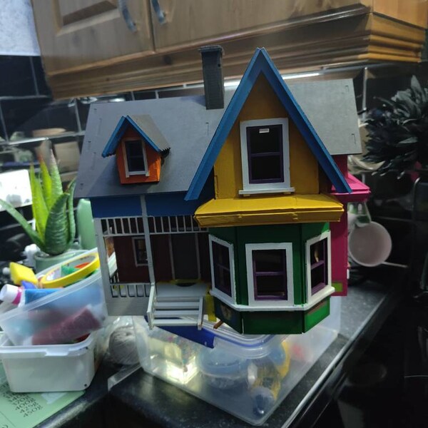 UP House Detailed MDF Model Kit - Diy - Etsy