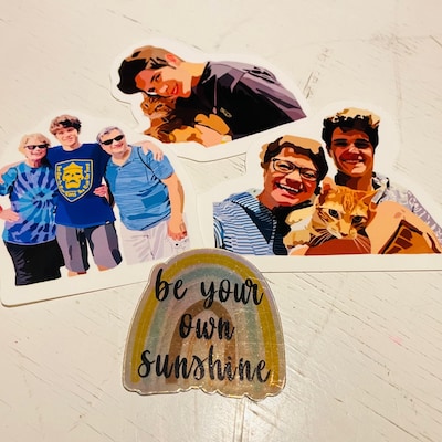Rainbow Sticker Sunshine Sticker Quote Sticker Positive Vibes Sticker ...