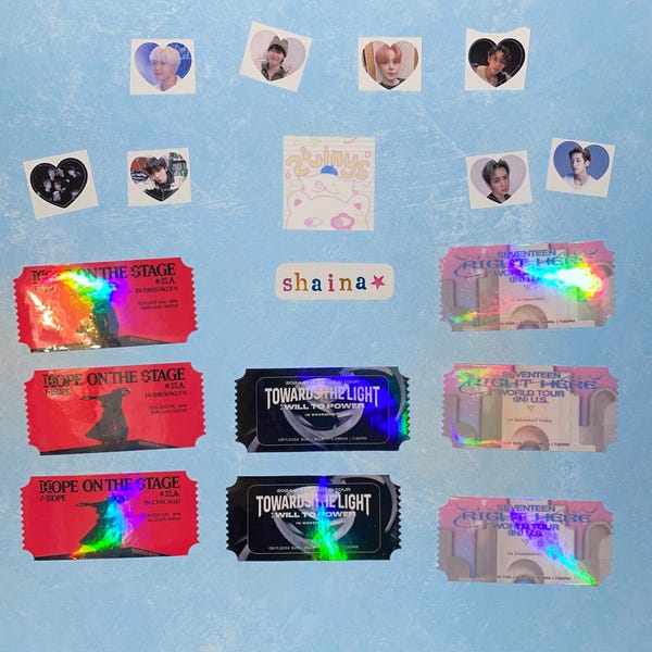 Txt Holo Deco Sticker Sheet 17 Pcs | Aesthetic Cute Kpop Stickers ...