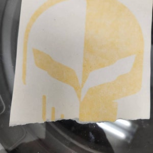 Corvette Jake Skull Racing Vinyl Decal - Etsy