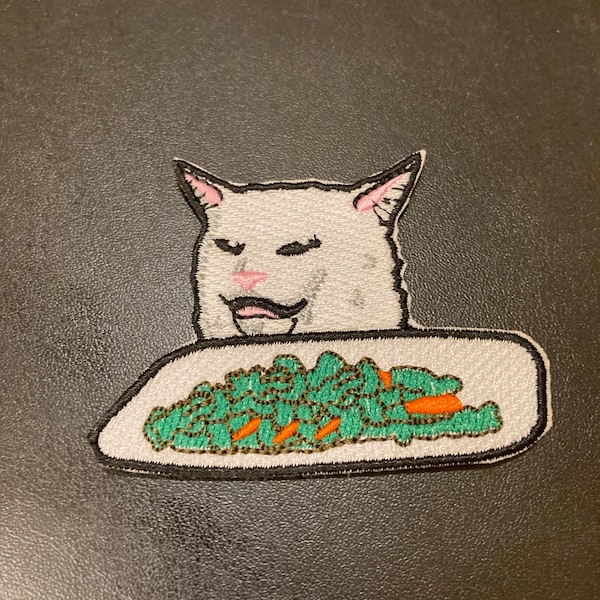 Smudge the Table Cat Meme Salad Patch Embroidered Iron on AD8 - Etsy