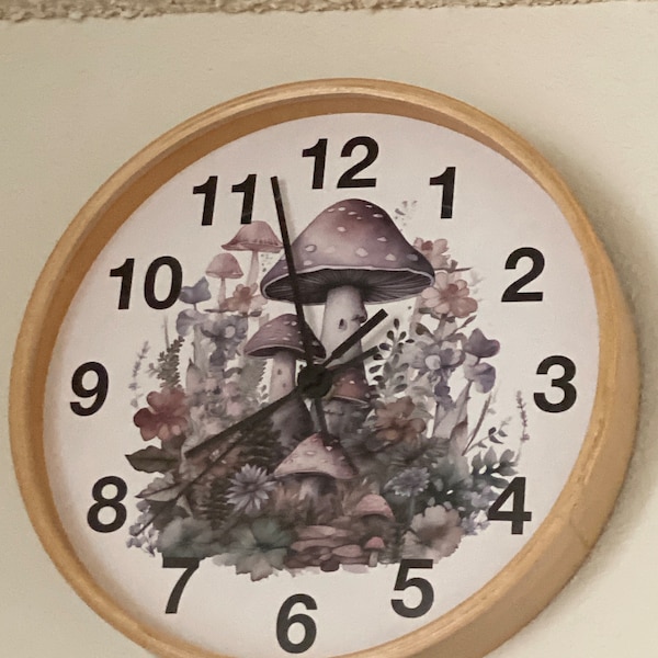 MANDALA WALL CLOCK Cottage Core Wall Clock With Numbers Mandala Lover ...