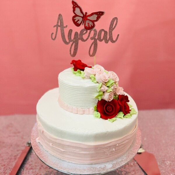 49 and Still Fine, Custom Glitter Cake Topper, 49th Party Decor, Gold ...