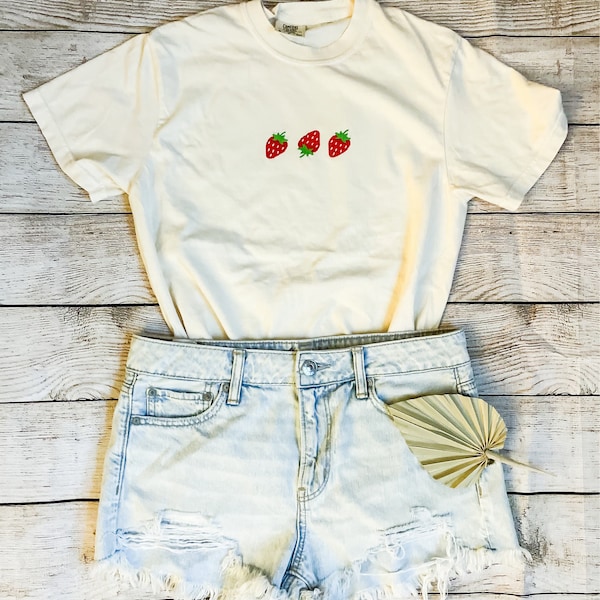 8 Sizes--mini Strawberry--machine Embroidery Design--instant Download ...