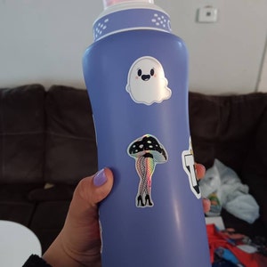 Spooky Boba Tea Sticker, Bat Sticker, Goth Sticker, Drink Stickers ...