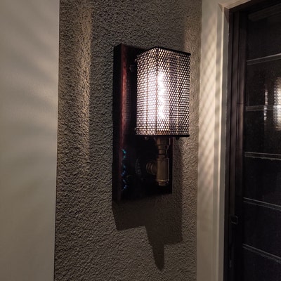 Scrap Metal Art Lamp. Junk Art the TOWER - Etsy