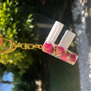 Purple and Blue Glitter Keychain Initial Keychain Letter - Etsy