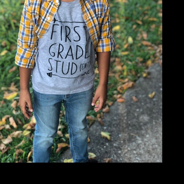 First Grade Shirt Boy T-shirt 1st Grade First Day of School Back to ...