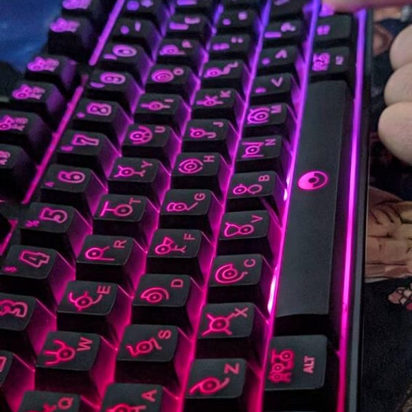 Sonic the Hedgehog Characters Backlit Keycap Pack | Mechanical Keyboard ...