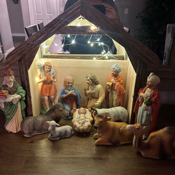 Nativity Stable, Nativity Creche, Nativity Barn, Creche Stable ...