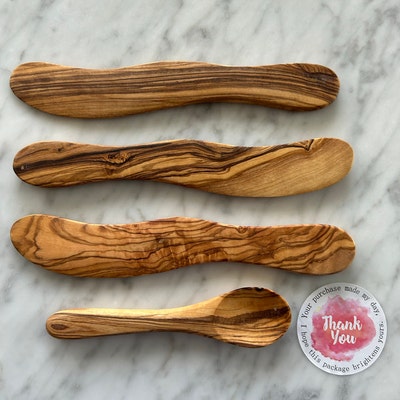 Olive Wood Tasting Spoon - Etsy