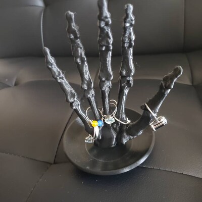 Skeleton Hand Jewelry Holder Ring Display Necklace - Etsy