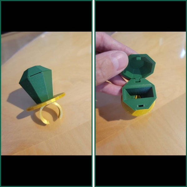 3D Printed Ring Pop Engagement Box: Novelty Proposal Ring Holder ...
