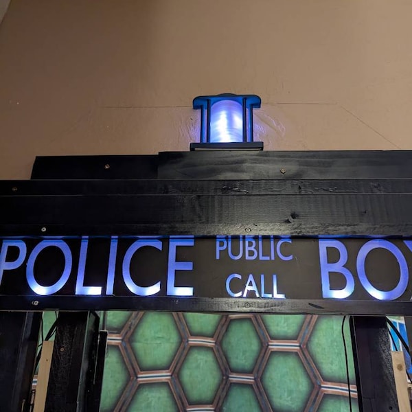 Police Box Light for Top Door (3d Printed) - Etsy