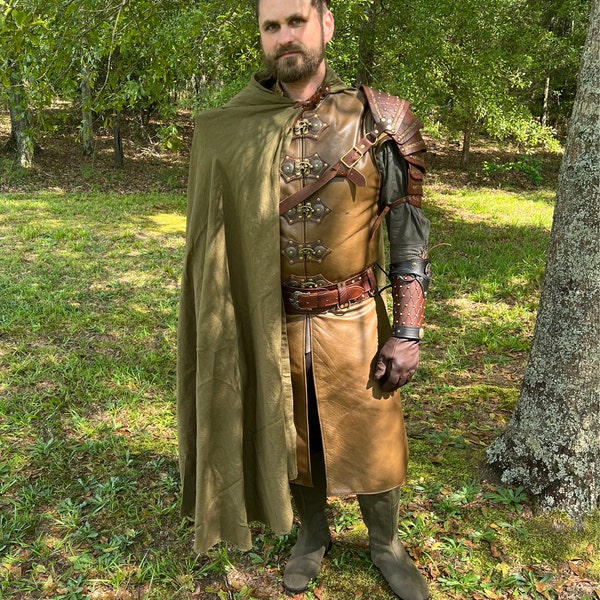 Medieval Ranger Cloak - Linen - 12 Color Choices - Etsy