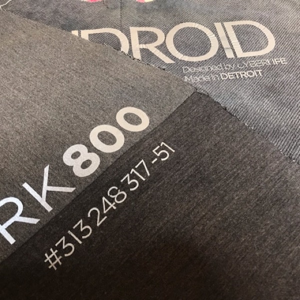 Detroit Become Human, Connor Cosplay, HTV Decal, Iron on Cosplay ...