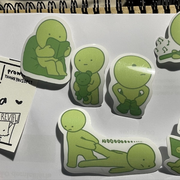 Smiski Sticker Pack |fanart| - Etsy