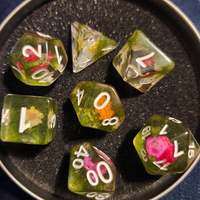 Moonlit Koi Fish Dnd Dice Set for Dungeons and Dragons D20 TTRPG ...