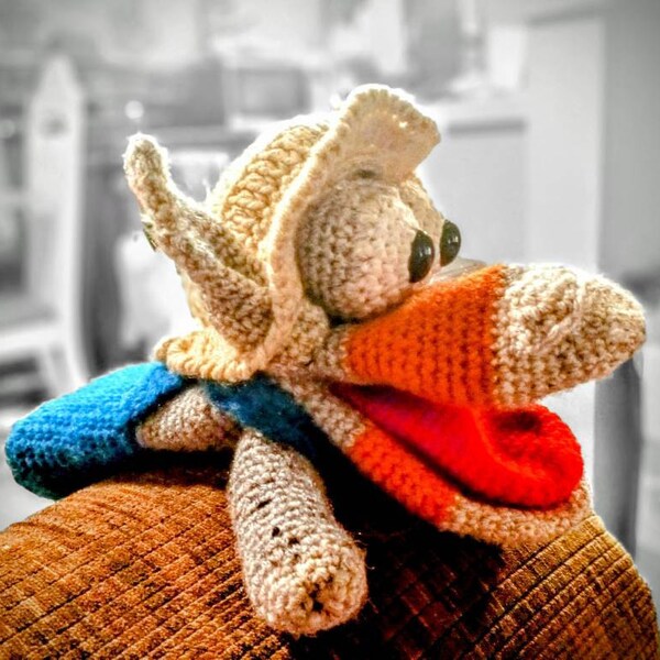 Crochet Pattern for a Dog Hand Puppet, Amigurumi Puppy Puppet Pattern ...