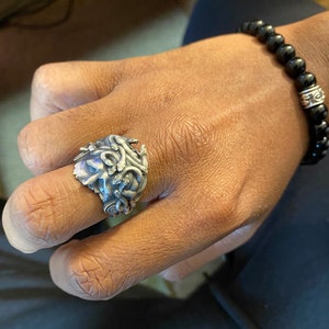 Angry Bull Silver Ring 3D Bull Head Silver Men Jewelry | Etsy