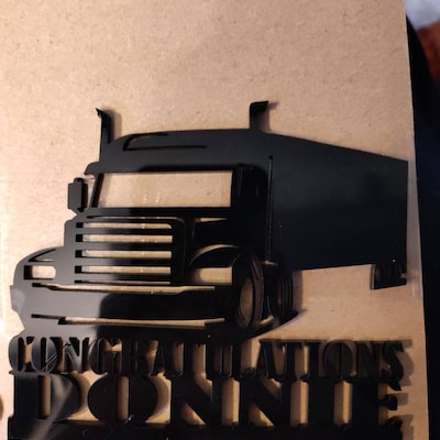 Trucker Cake Topper, 18 Wheeler, Semi Truck, Birthday, Groom, Wedding ...