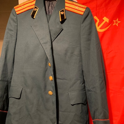 Soviet Military Dress Uniform With Cap With Red Piping Plus 2 - Etsy