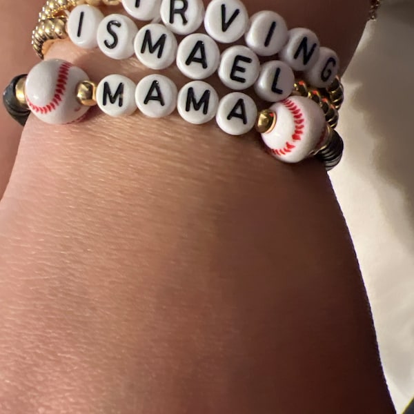 Baseball Bracelet Personalized Baseball Bracelet Baseball Jewelry ...