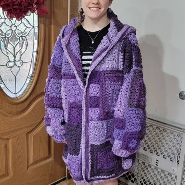 CROCHET PATTERN - Square Scramble Sweater - Crochet Pattern for Granny ...