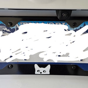 Floral Line Art License Plate Frame Minimalist Floral License Plate ...